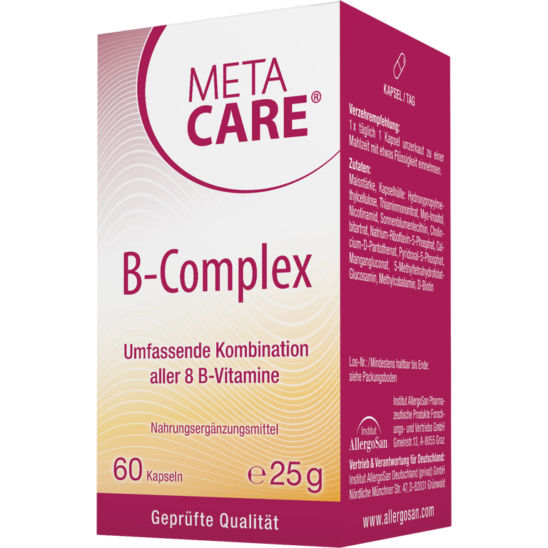 META CARE B-Complex, 60 капсули - META-CARE® - VitalAbo