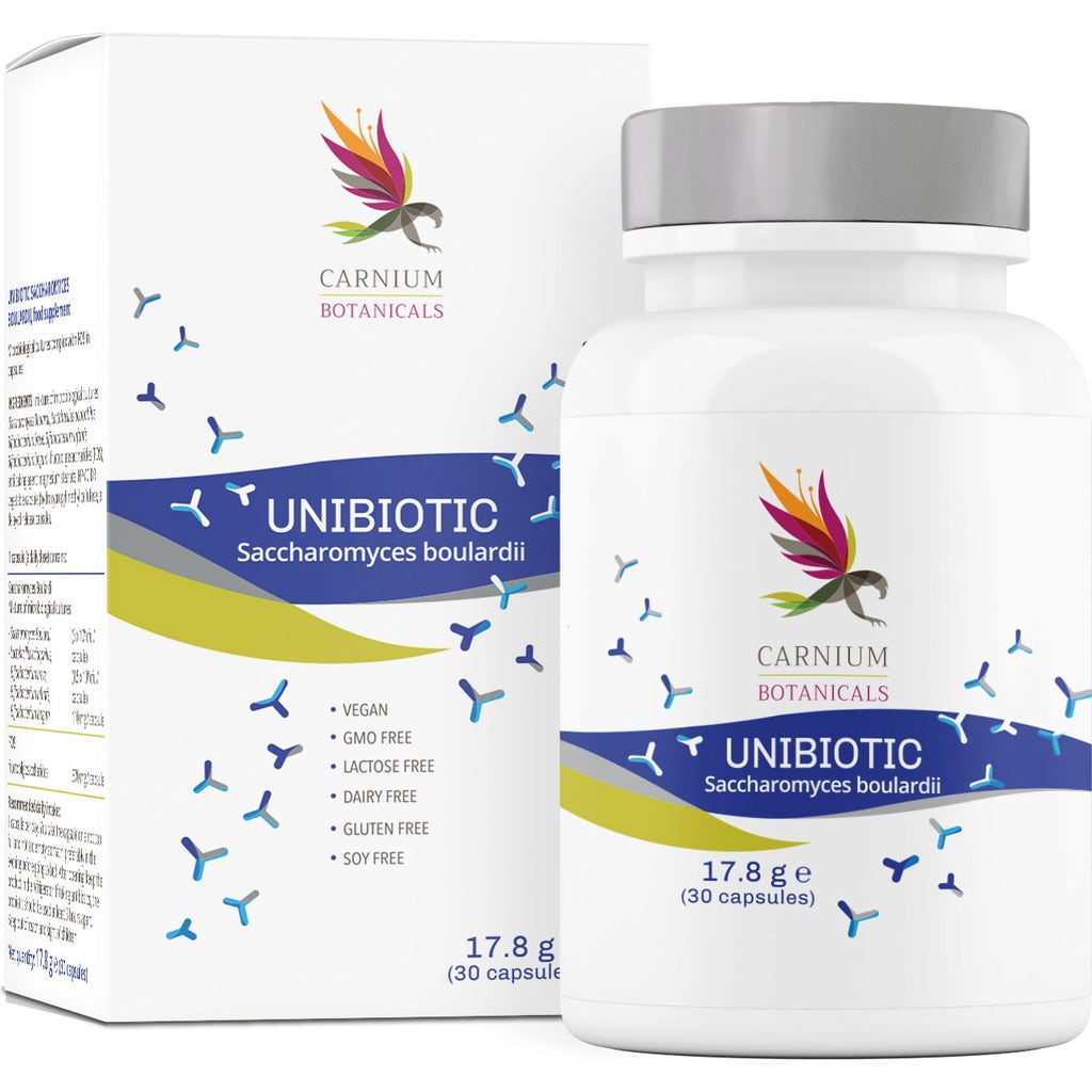 Unibiotic Saccharomyces Boulardii, 30 Cápsulas - Carnium Botanicals ...