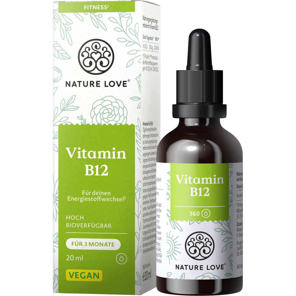 Vitamina B12, 20 ml - Nature Love - VitalAbo Tienda Online España