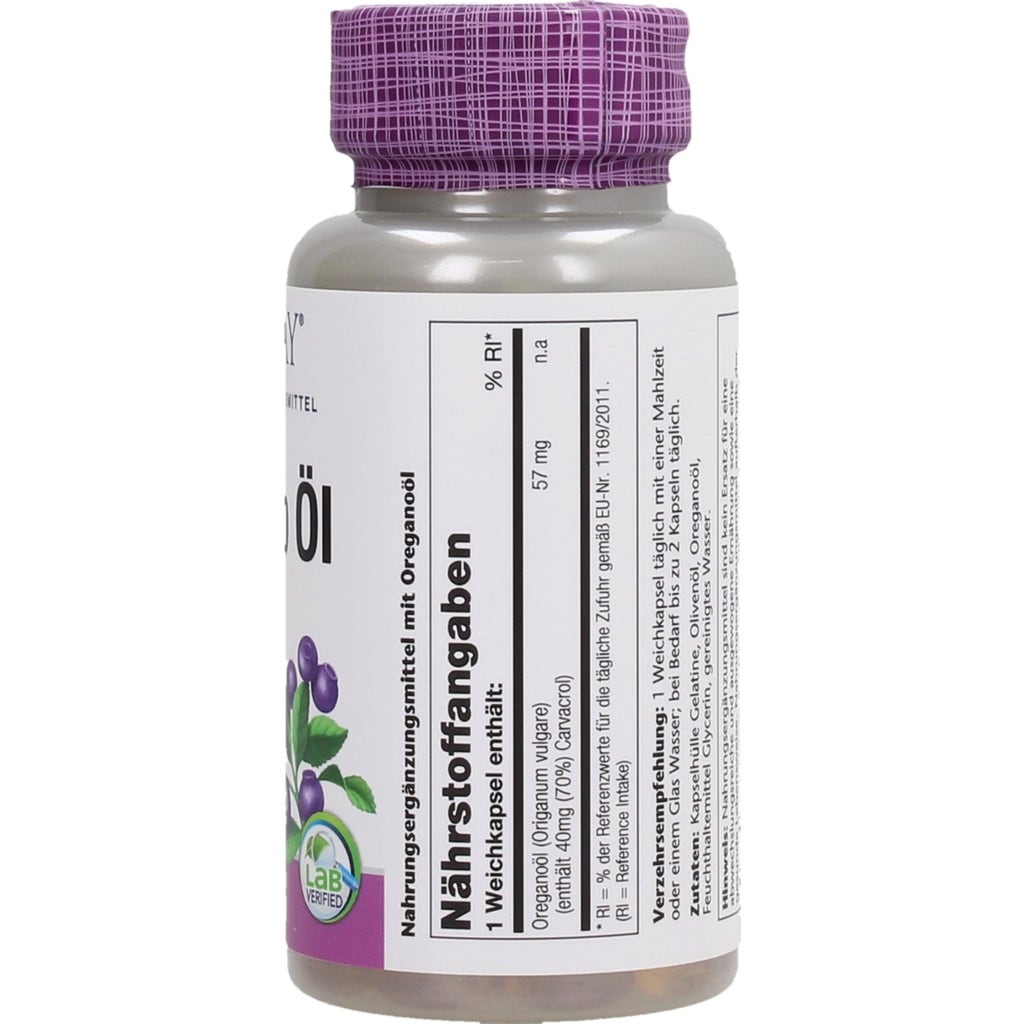 Origano ulje 70% karvakrol, 60 kaps - Solaray - Vitalabo web trgovina ...