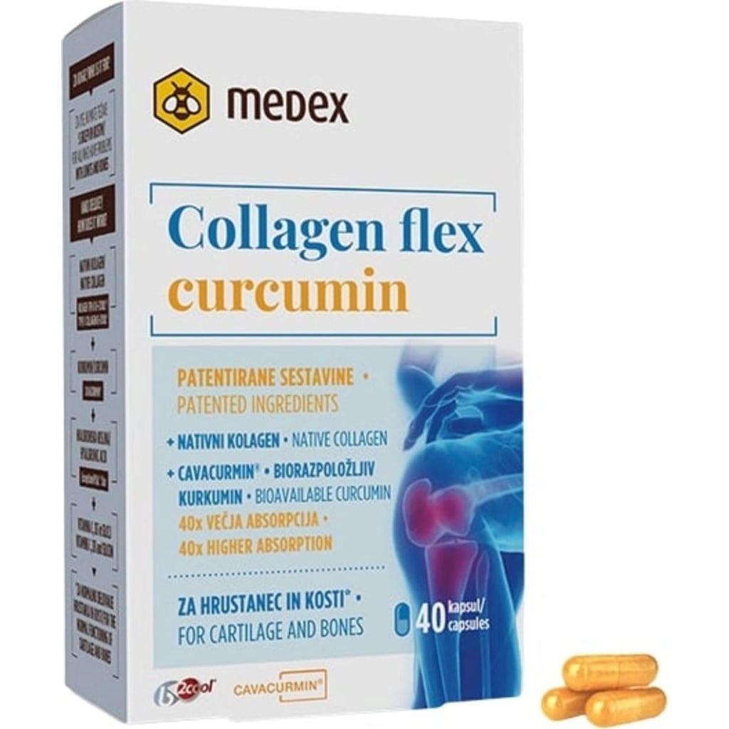 Collagen Flex Curcumin Capsules, 40 cápsulas - Medex - VitalAbo Tienda ...