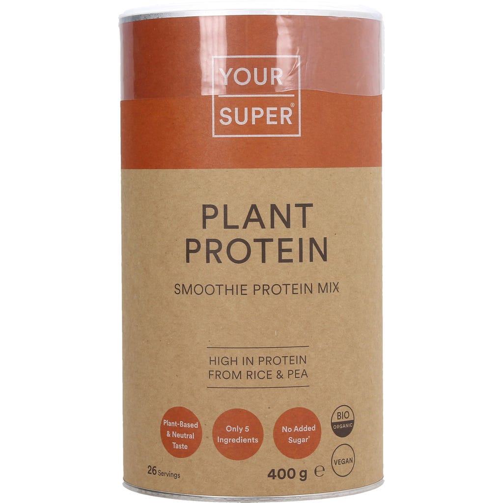 Plant Protein, luomu, 400 g - Your Super® - VitalAbo verkkokauppa