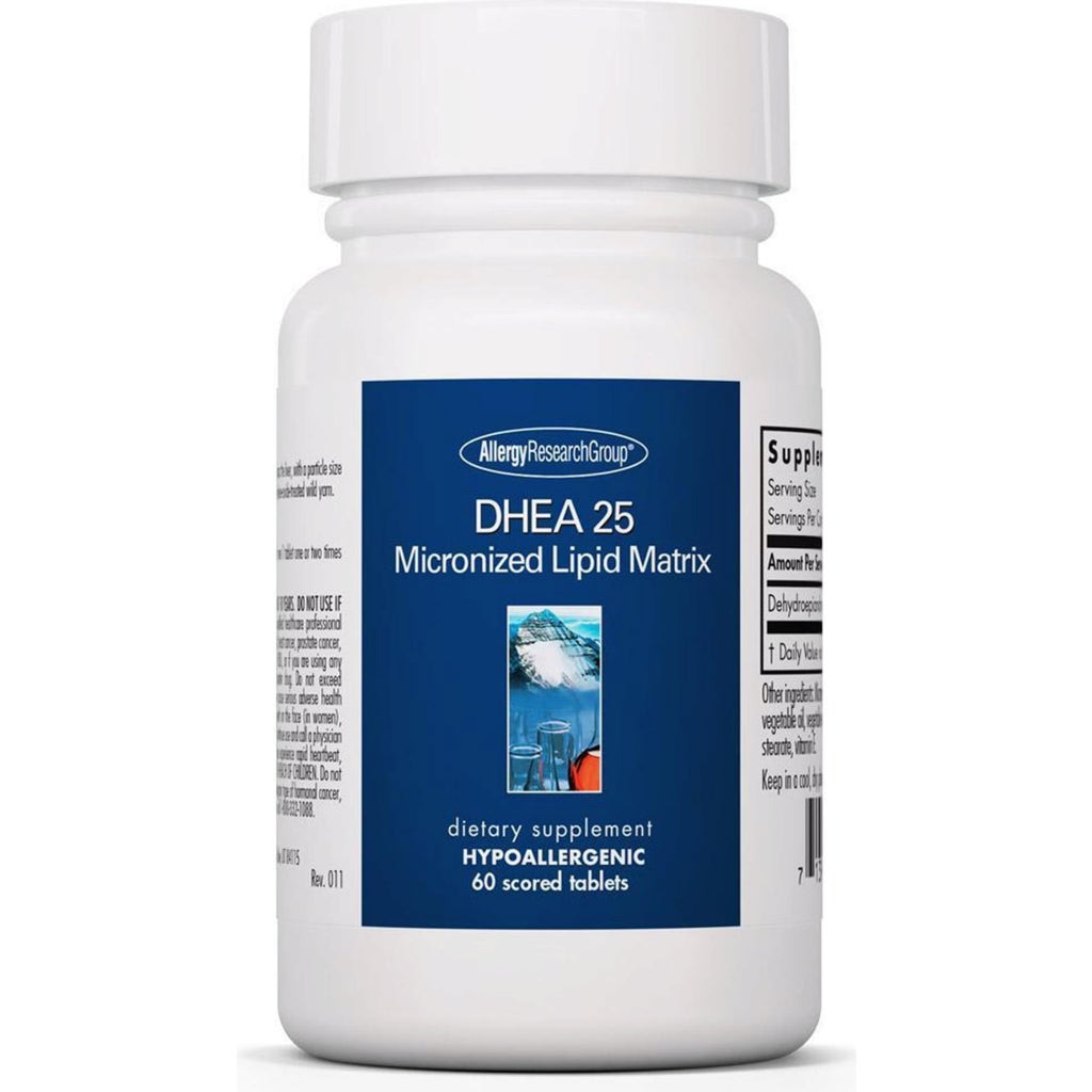 DHEA 25 mg Lipid Matrix, 60 tabl - Allergy Research Group - VitalAbo ...