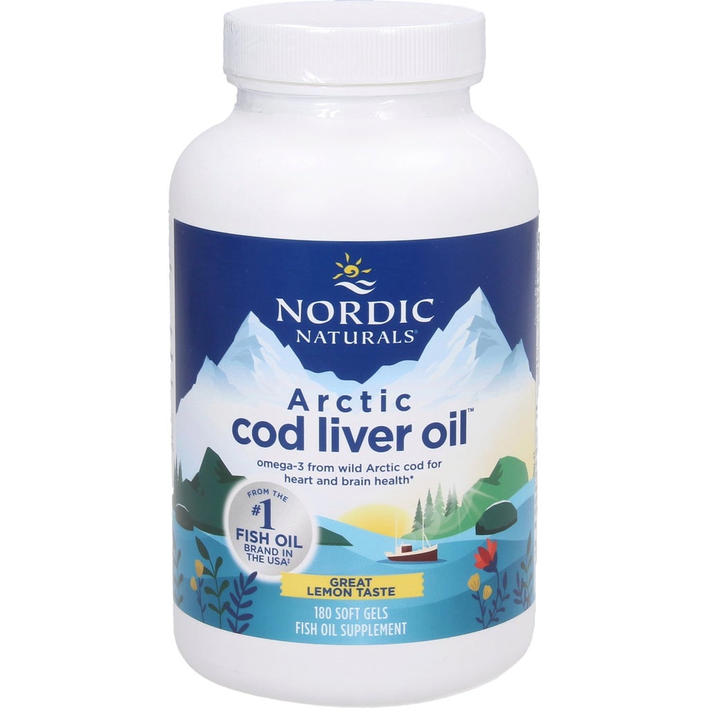 Arctic Cod Liver Oil Softgels, 180 kaps - Nordic Naturals - VitalAbo ...
