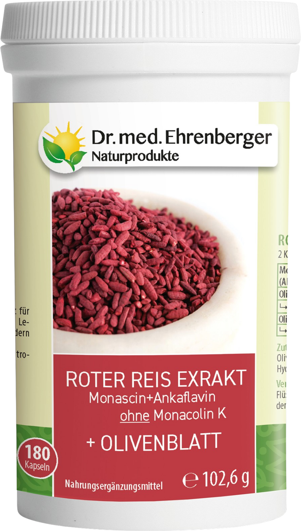Rött ris + Olivblad - Dr. med. Ehrenberger Bio- & Naturprodukter - VitalAbo