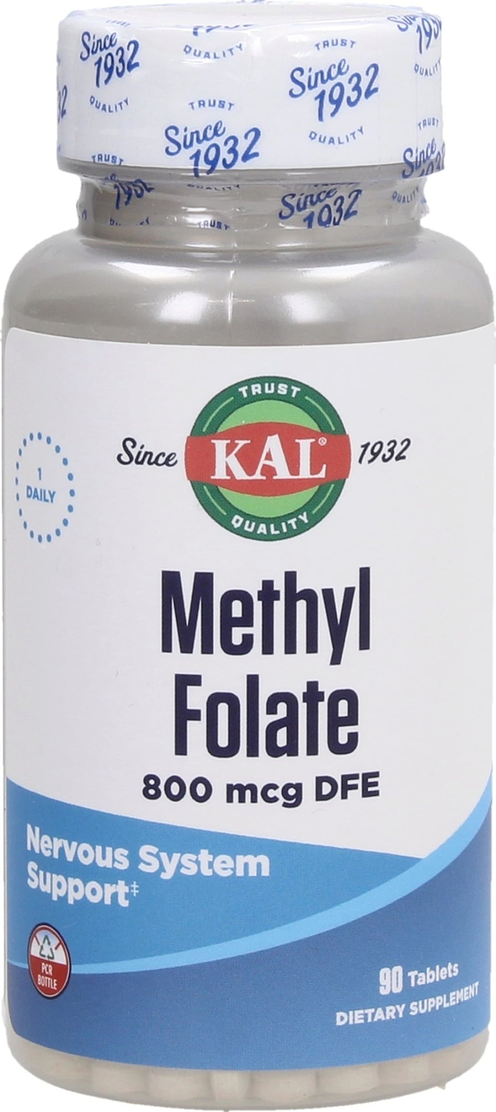 Metilfolato 800 mcg, 90 Comprimidos - KAL - VitalAbo Portugal