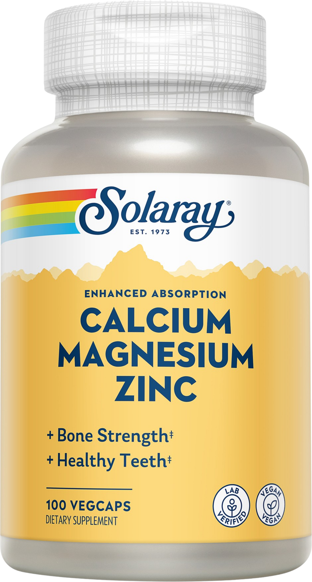 Kalcium, Magnesium, Zink Kapslar - Solaray - VitalAbo