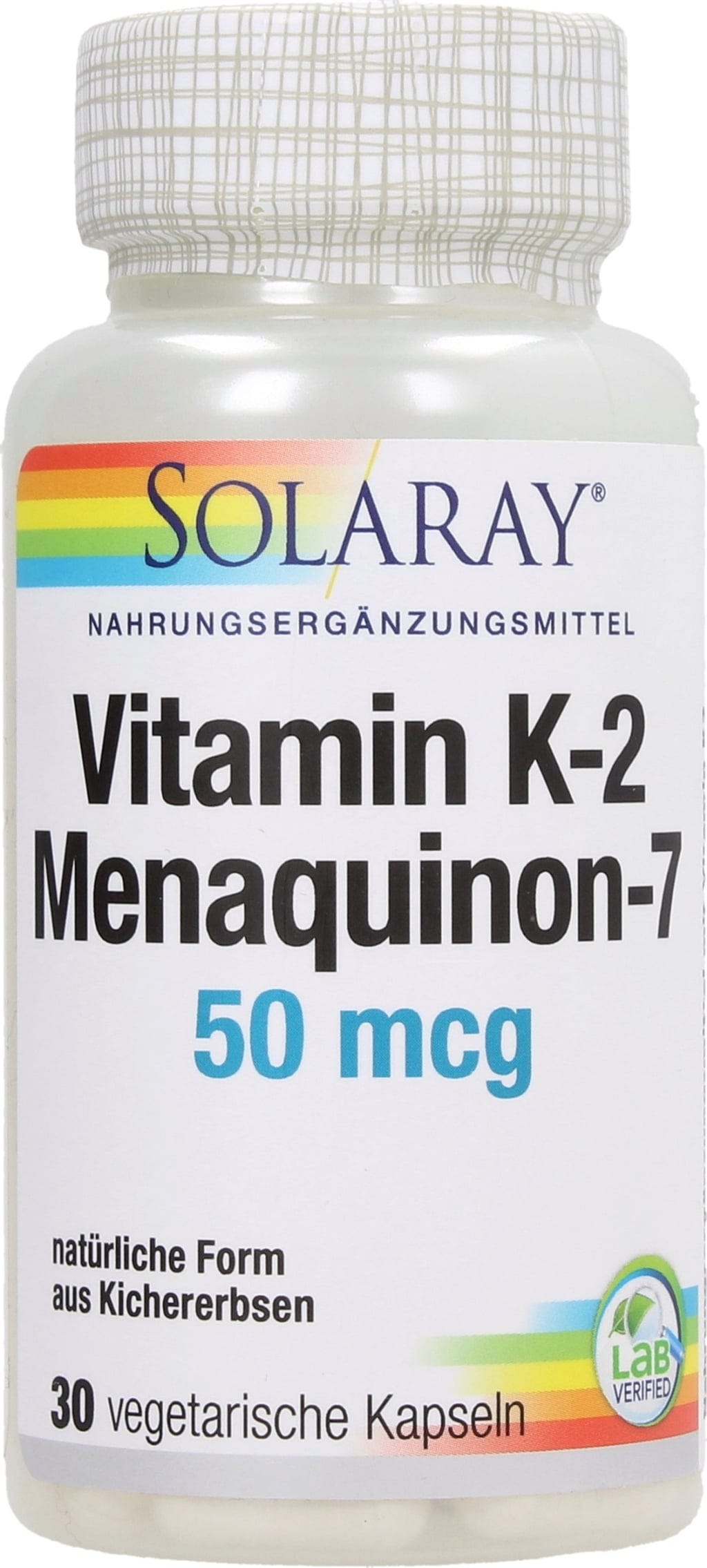 Vitamin K2 (menakinon-7), 30 veg. kapsule - Solaray - Vitalabo web ...